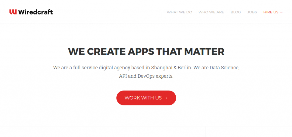 Creative Web Agency Wiredcraft History and Services